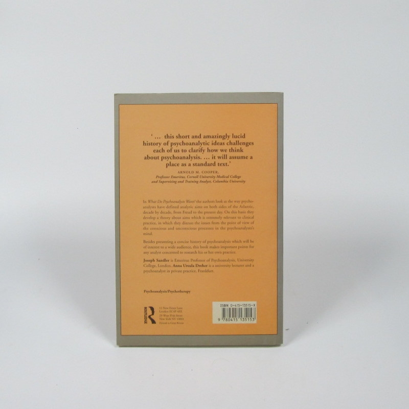 📚 Comprar « What do Psychoanalysts want? The Problem of Aims in ...