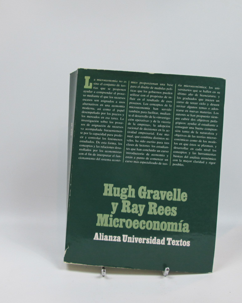 📚 Comprar « Microeconomía (hugh gravelle, ray rees) » — Libros Eco